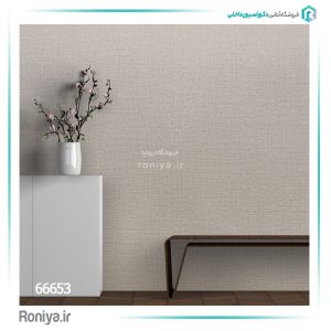 کاغذ دیواری ساده نسکافه ای کد 66653 - رونیا
